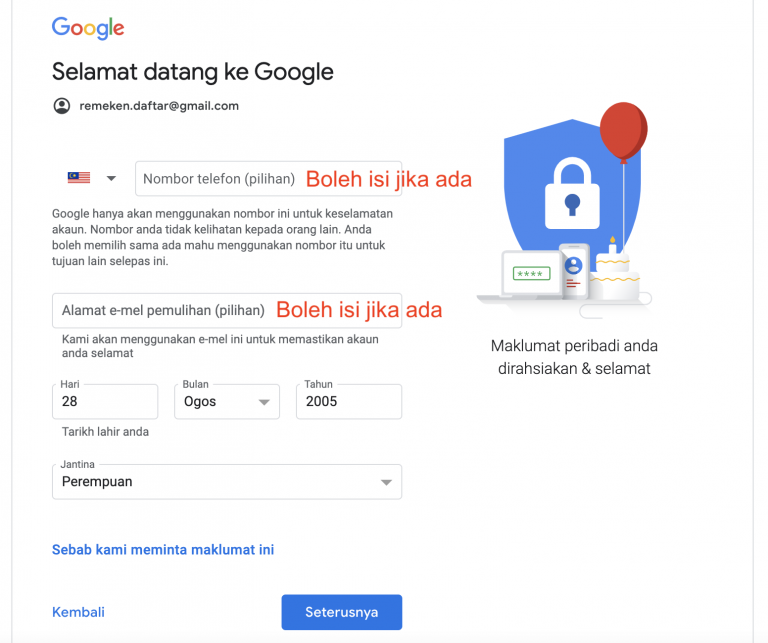 Cara Buat Email Baru Gmail ⋆ Rekemen